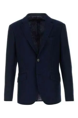 Etro Navy Jersey Jacket - Blue