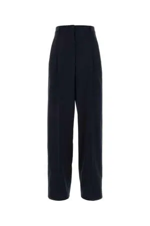 Miu Miu Stretch Wool Wide-leg Pant - Blue