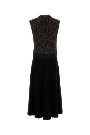 Prada Two-tone Wool Blend Dress