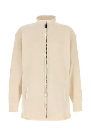 Balenciaga Cream Cotton And Polyester Sweater - Yellow