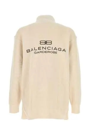 Balenciaga Cotton And Polyester Sweater - Yellow