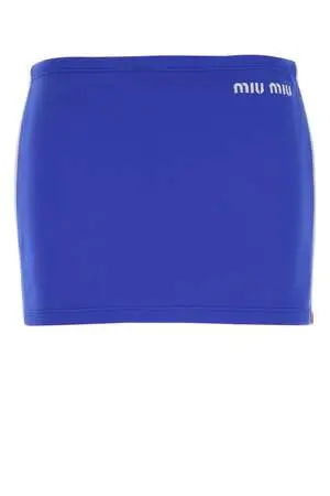 Miu Miu Stretch Nylon Mini Skirt