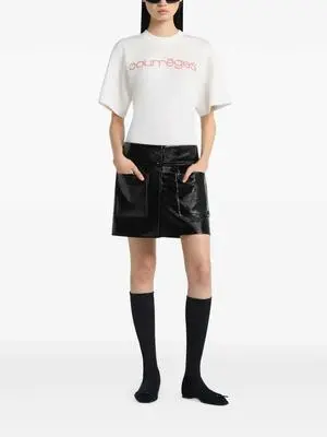 COURREGES Printed Cotton T-shirt