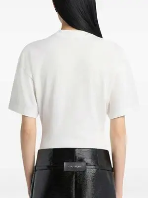 COURREGES Printed Cotton T-shirt