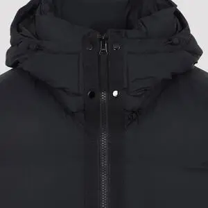 Stone Island Hooded Padded Ripstop Jacket - Black
