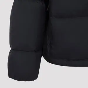Stone Island Hooded Padded Ripstop Jacket - Black