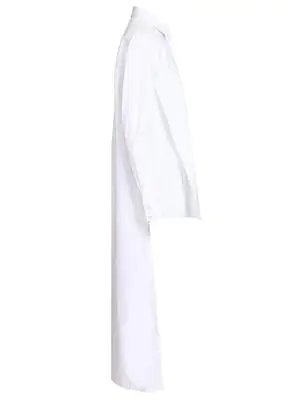 Alaïa Asymmetrical Cotton Poplin Shirt