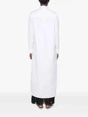 Alaïa Asymmetrical Cotton Poplin Shirt