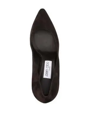 JIMMY CHOO Suede Romy Pumps - Brown