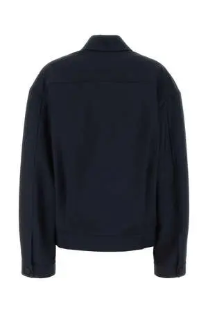 Miu Miu Navy Mohair Blend Jacket