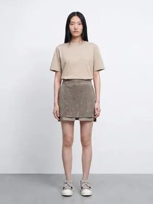 Rick Owens Fog Cutoff Mini Skirt - Green