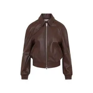 Celine Lamb Leather Jacket - Brown