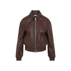 Celine Lamb Leather Jacket - Brown