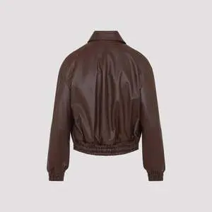 Celine Lamb Leather Jacket - Brown