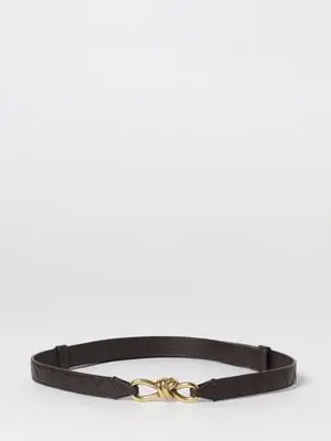 Bottega Veneta Knot Woven Lambskin Belt - Brown
