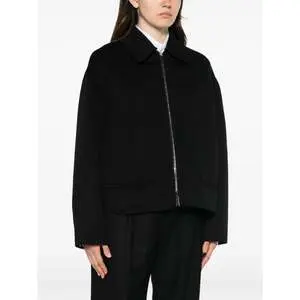 Fendi Oversized Virgin Wool And Silk Jacket - Black