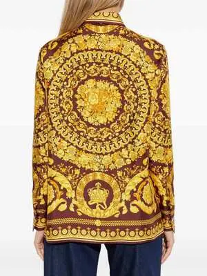 Versace Floral Silk Blouse