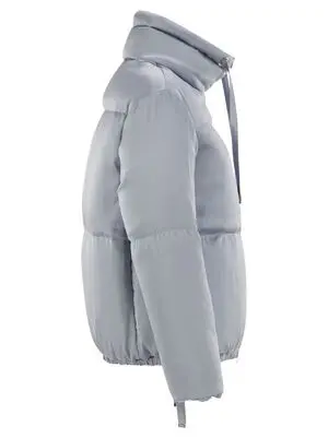 Herno High-neck Down Jacket With Drawstring Collar