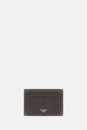 Fendi Slim Cardholder In Shadow Leather - Multicolor