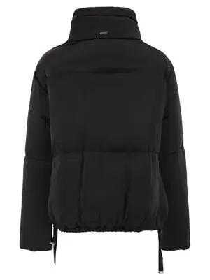 Herno High-neck Down Jacket With Drawstring Collar - Black