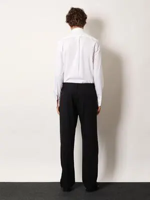Balenciaga Straight Fit Cotton Trousers