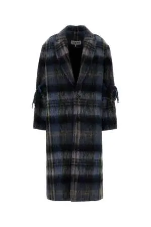 Loewe Embroidered Mohair Blend Coat - Multicolor