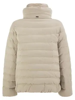 Herno Technical Suede-effect Down Jacket