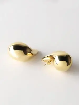 Bottega Veneta Drop 18kt Plated Silver Earrings