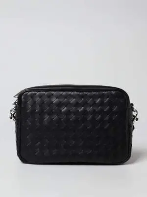 Bottega Veneta Woven Leather Bag - Black