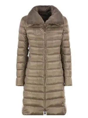 Herno Elisa Long Down Jacket In Ultralight Nylon - Multicolor