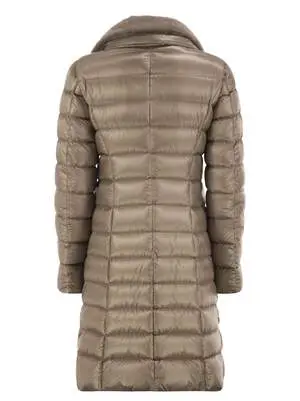 Herno Elisa Long Down Jacket In Ultralight Nylon - Multicolor
