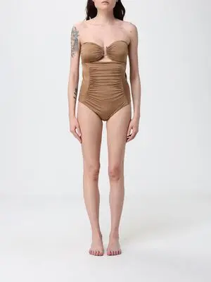 Max Mara Stretch Nylon One-piece Swimsuit - Brown