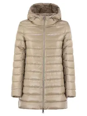Herno Ultralight Nylon A-shape Puffer Jacket - Cream