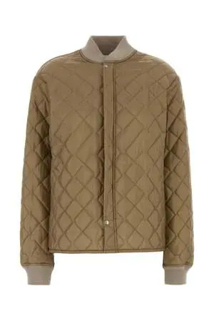 MAISON MARGIELA Beige Nylon Bomber Jacket - Brown