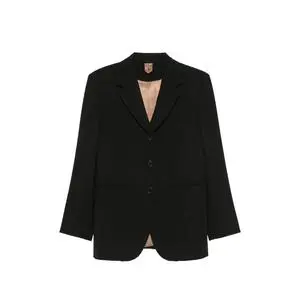 Max Mara Virgin Wool Blazer - Black