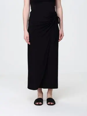 Max Mara Viscose Wrap Skirt - Black