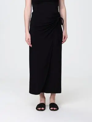 Max Mara Viscose Wrap Skirt - Black