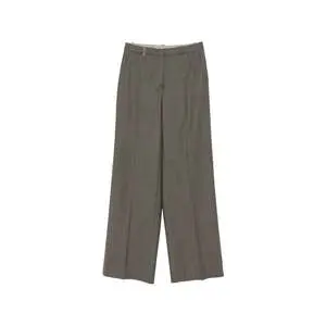 Peserico Grey Trousers Tailored Trousers - Gray
