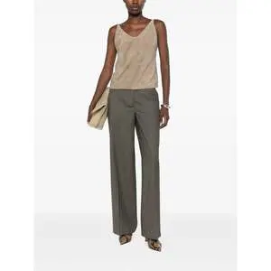 Peserico Grey Trousers Tailored Trousers