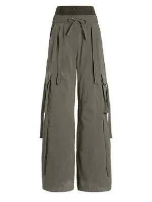 Dolce & Gabbana Waxed Faille Pants - Green
