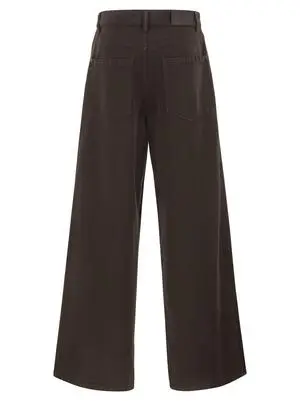 Brunello Cucinelli Relaxed Denim Trousers With Monile Detailing - Brown