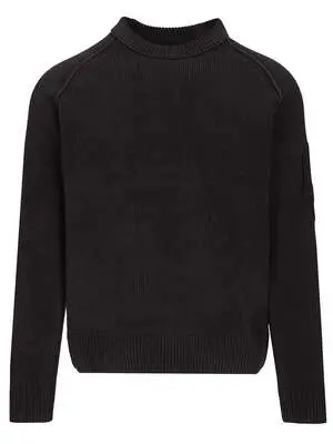 C.P. COMPANY Sweater Made Of Cotton Chenille - Blue