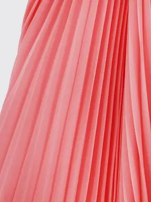 Max Mara Valzer Pleated Polyester Top - Pink