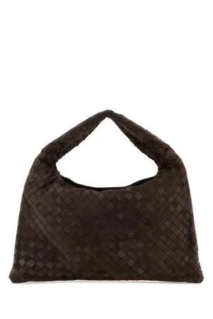 Bottega Veneta Suede Hop Shoulder Bag - Brown