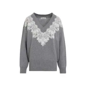 Alberta Ferretti V Neck Sweater - Multicolor