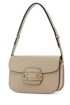 Gucci Beige Leather Medium Horsebit 1955 Shoulder Bag