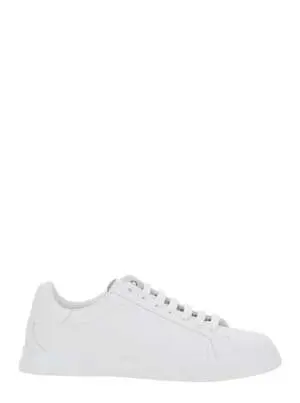 Dolce & Gabbana Portofino Light Leather Sneakers - White