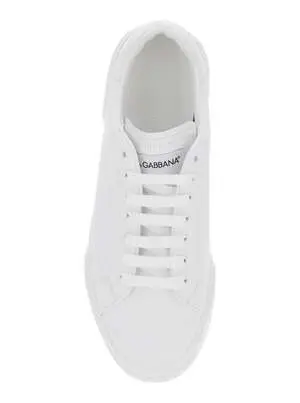 Dolce & Gabbana Portofino Light Leather Sneakers - White