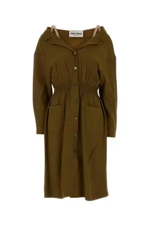 Miu Miu Olive Sable Dress