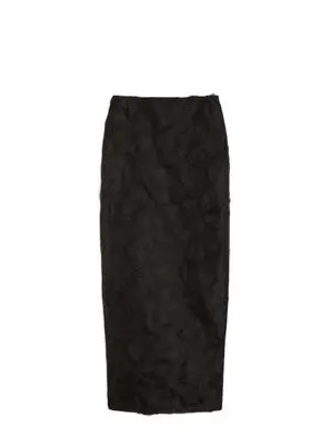 Max Mara Fitted Midi Skirt, Embellished With A 3d Jacquard Texture